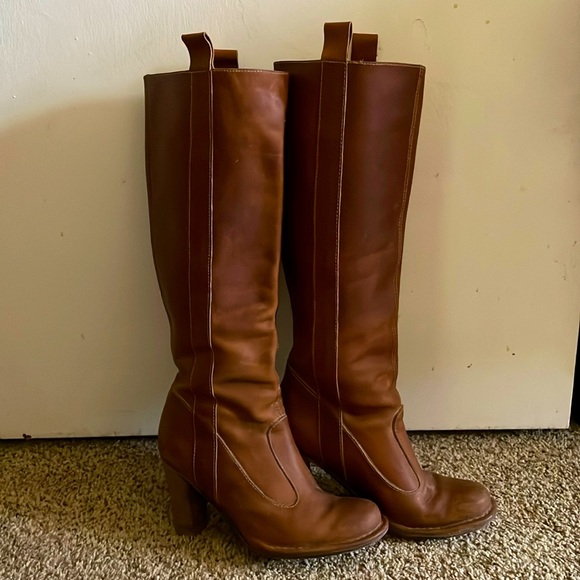 Frye | Shoes | Y2k Tall Frye Soft Brown Leather Villager Boots | Poshmark